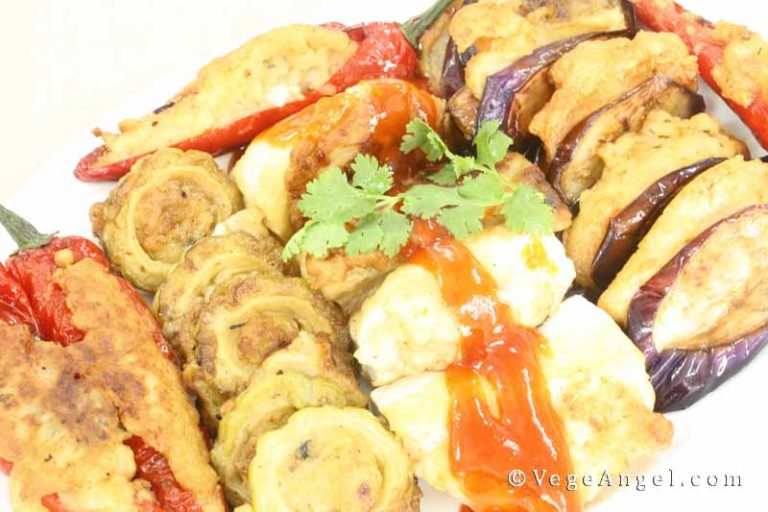 Vegetarian Recipe: Stuffed Bean Curd | Vege Angel