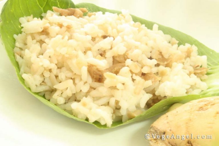 Vegetarian Recipe: Ginger Fried Rice | Vege Angel