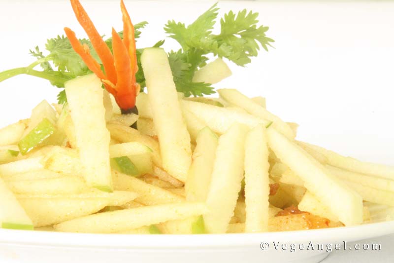 Vegetarian Recipe: Green Apple Salad | Vege Angel