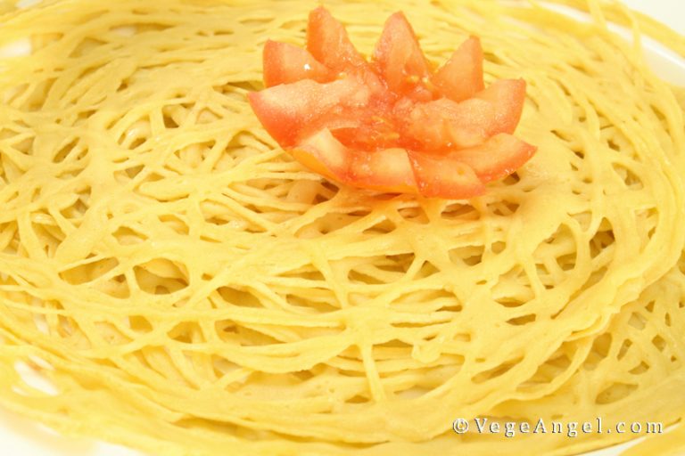 Vegetarian Recipe: Pumpkin Net Crepes | Vege Angel