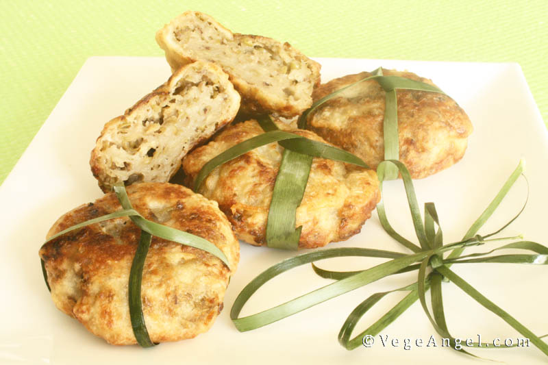 Vegetarian Recipe: Fried Mung Bean Cakes | Vege Angel