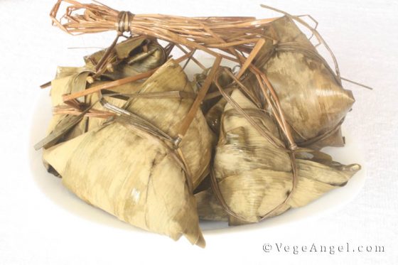 Vegetarian Recipe: Vegetarian Chinese Rice Dumplings (Zong Zi) | Vege Angel