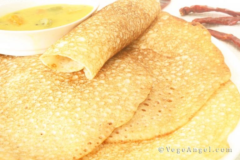 Vegetarian Recipe: Thosai/Dosa (Fermented Crepes) | Vege Angel