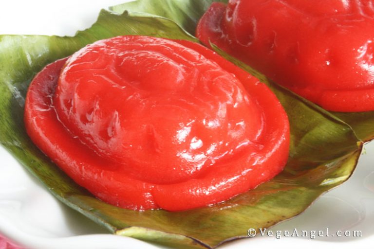 Vegan Recipe: Red Tortoise Cakes (Ang Ku Kueh) | Vege Angel