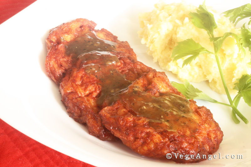 Vegan Recipe: Red Yeast Rice Tofu Steak | Vege Angel