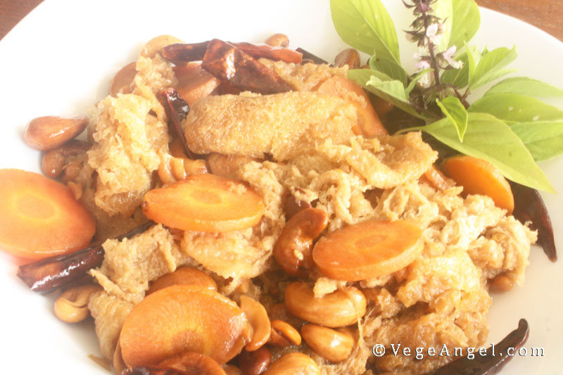 Vegan Recipe: Kung Pao Bamboo Pith | VegeAngel