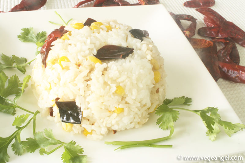 Vegan Recipe: Spicy Corn Fried Rice | Vege Angel